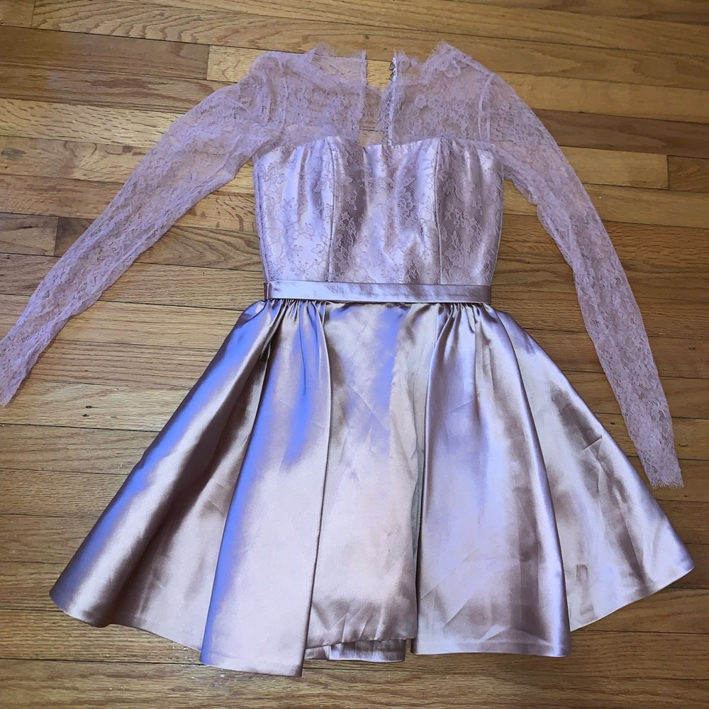 Vintage Gabriella Arango Silk Lace Corset Bustier Dre… - Gem